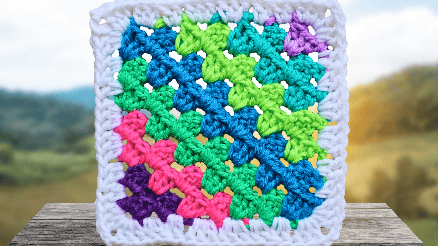 How to Crochet Colorful Diagonal Granny Squares the Easy Way