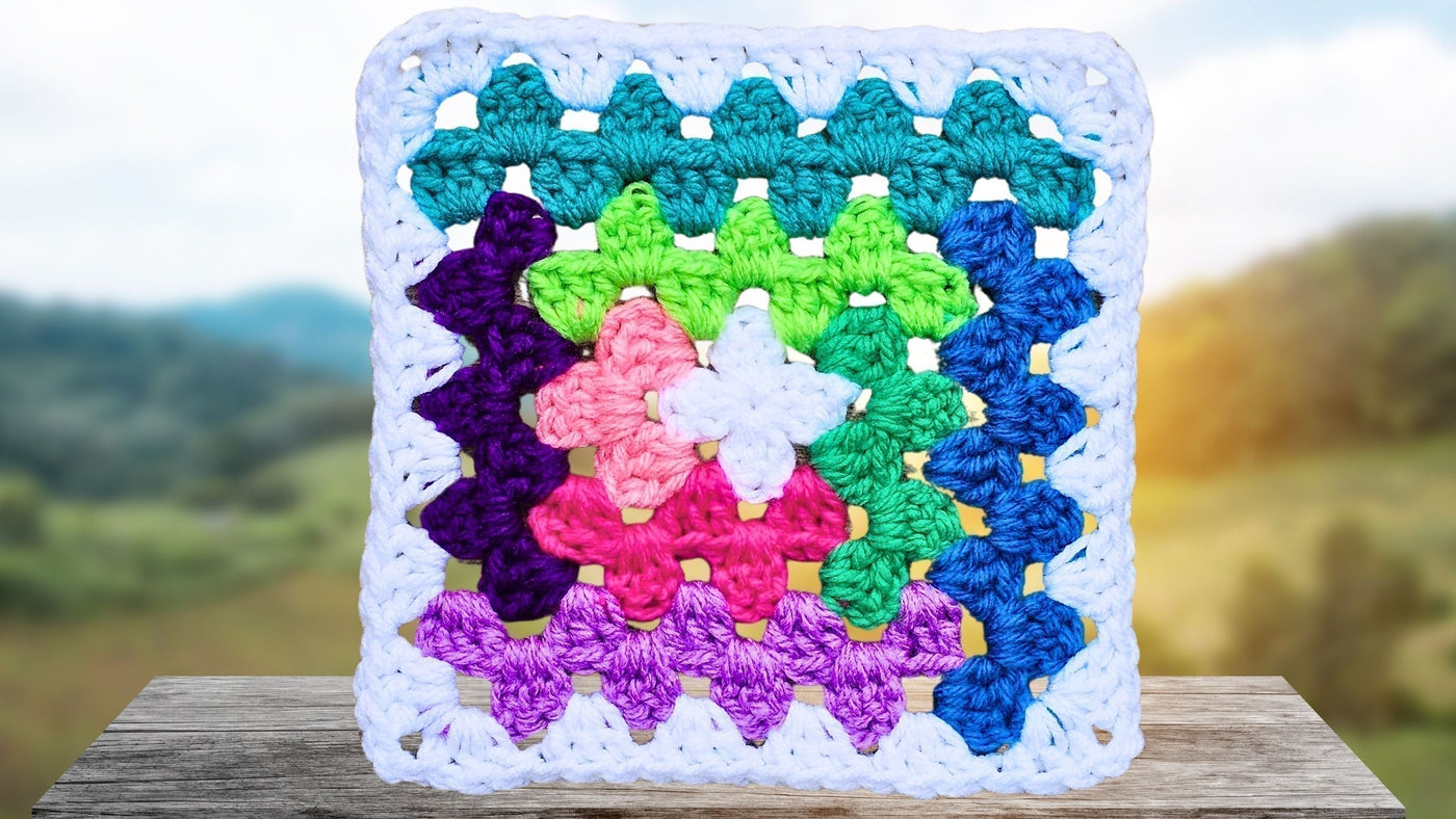 Easy Log Cabin Granny Square Crochet Pattern: Step-by-Step!