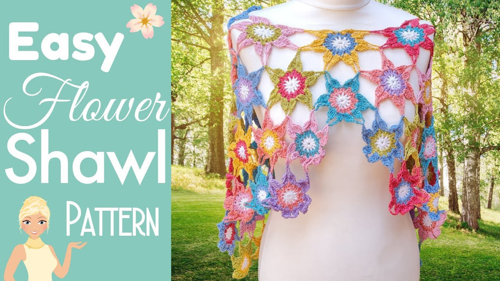 Easy Crochet Flower Shawl: Your Never-Ending Masterpiece!