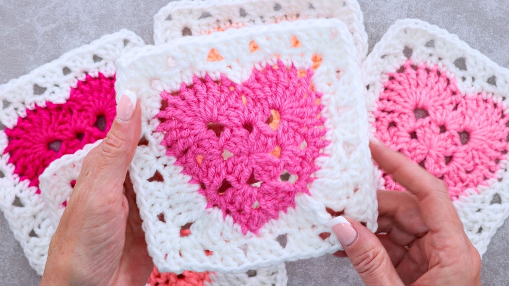 Easy Heart Granny Square Tutorial - Perfect for Beginners!