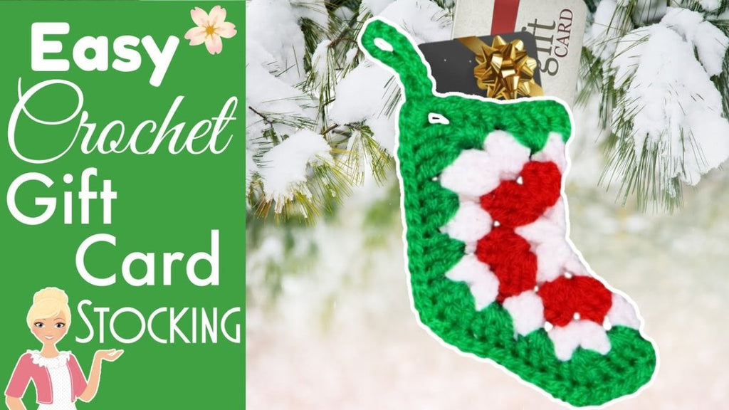 Learn to Crochet an Easy Gift Card Holder Stocking – Perfect Holiday!