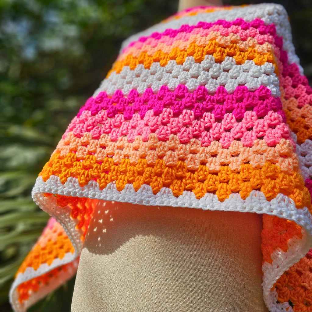 Granny Stitch Poncho Pattern – Easy Crochet for Beginners