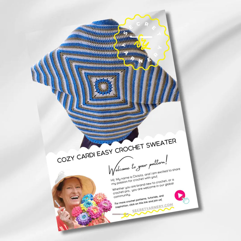 Cozy Cardi: Made-to-Fit, Easy Crochet Sweater Pattern for Beginners ...