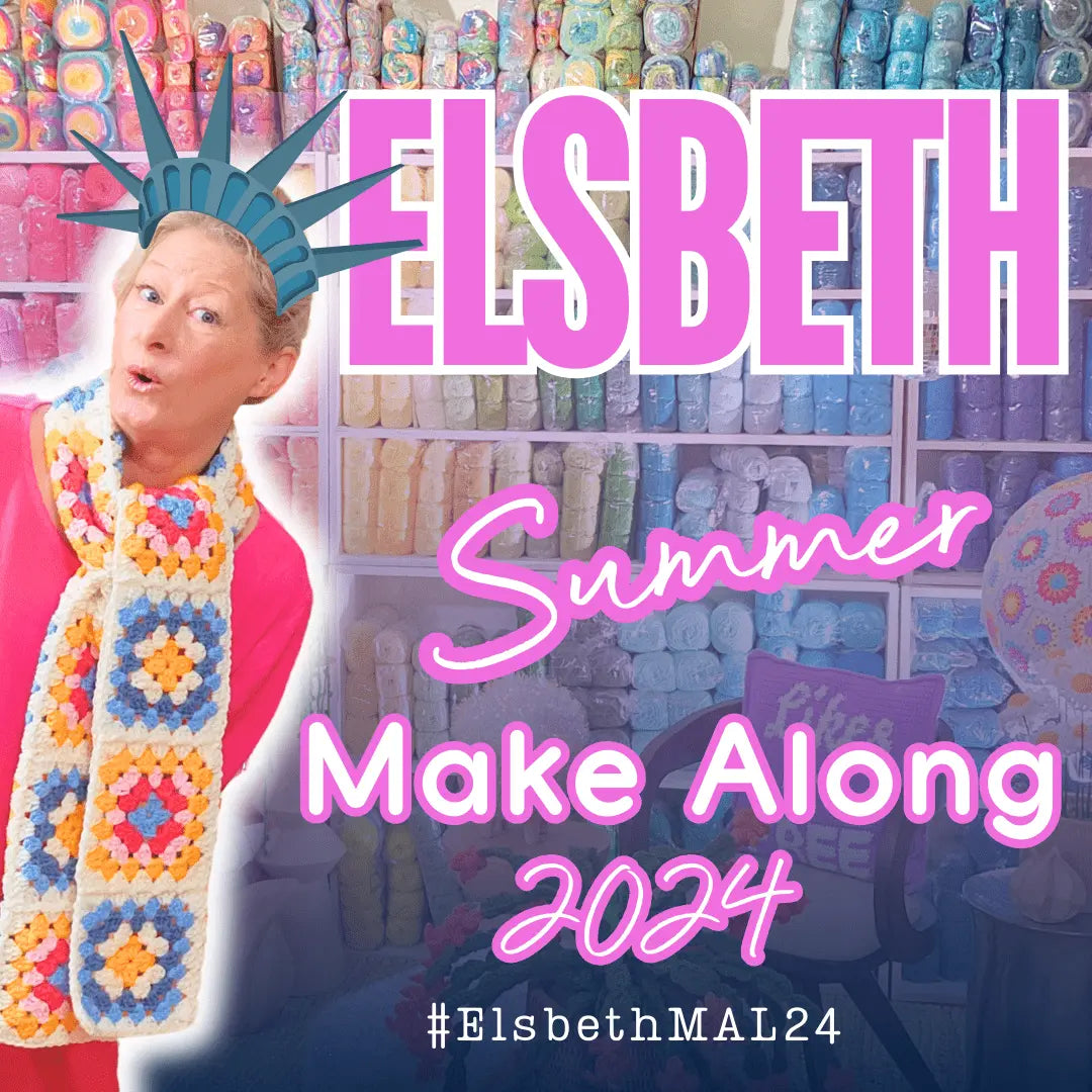 Granny Square Scarf - Elsbeth Inspired Collection - Secret Yarnery