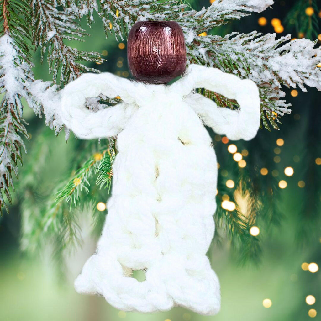 Super Easy Crochet Angel Ornament Pattern – Perfect for Beginners