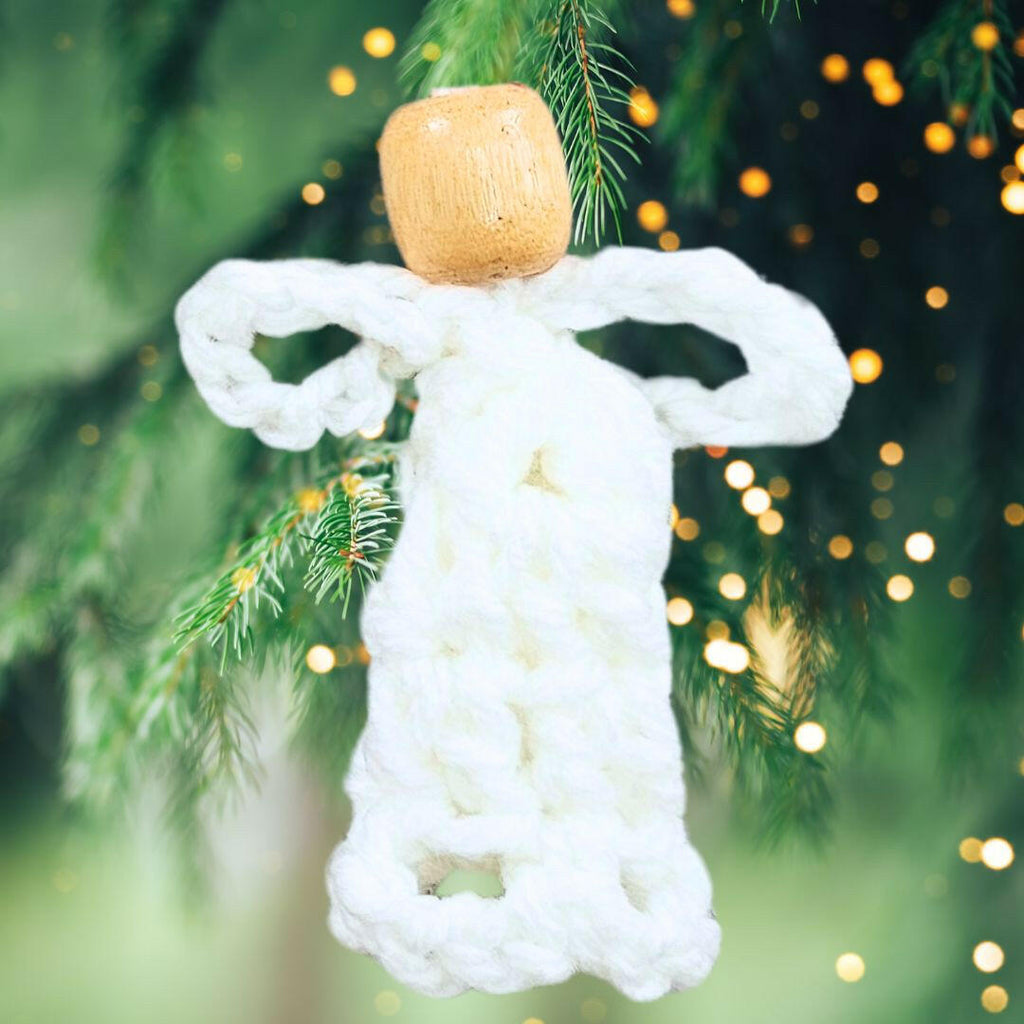 Super Easy Crochet Angel Ornament Pattern – Perfect for Beginners