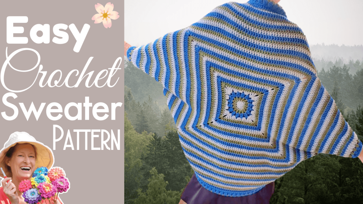 Cozy Cardi Easy Crochet Sweater - Secret Yarnery