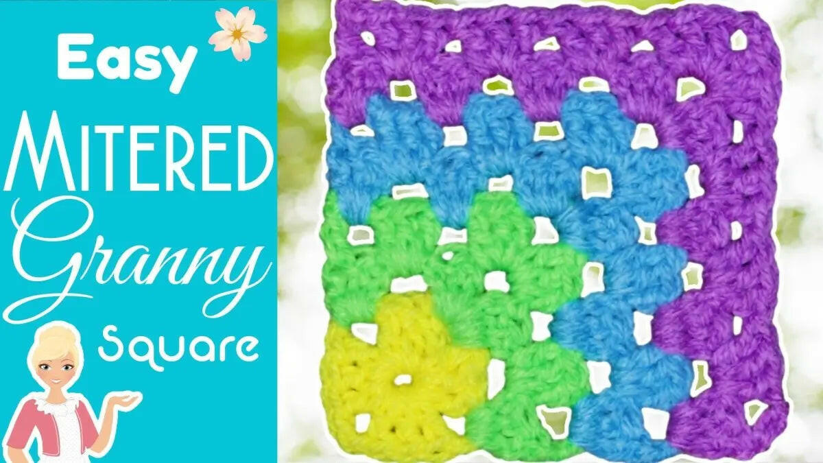 Easy Mitered Granny Square - Secret Yarnery