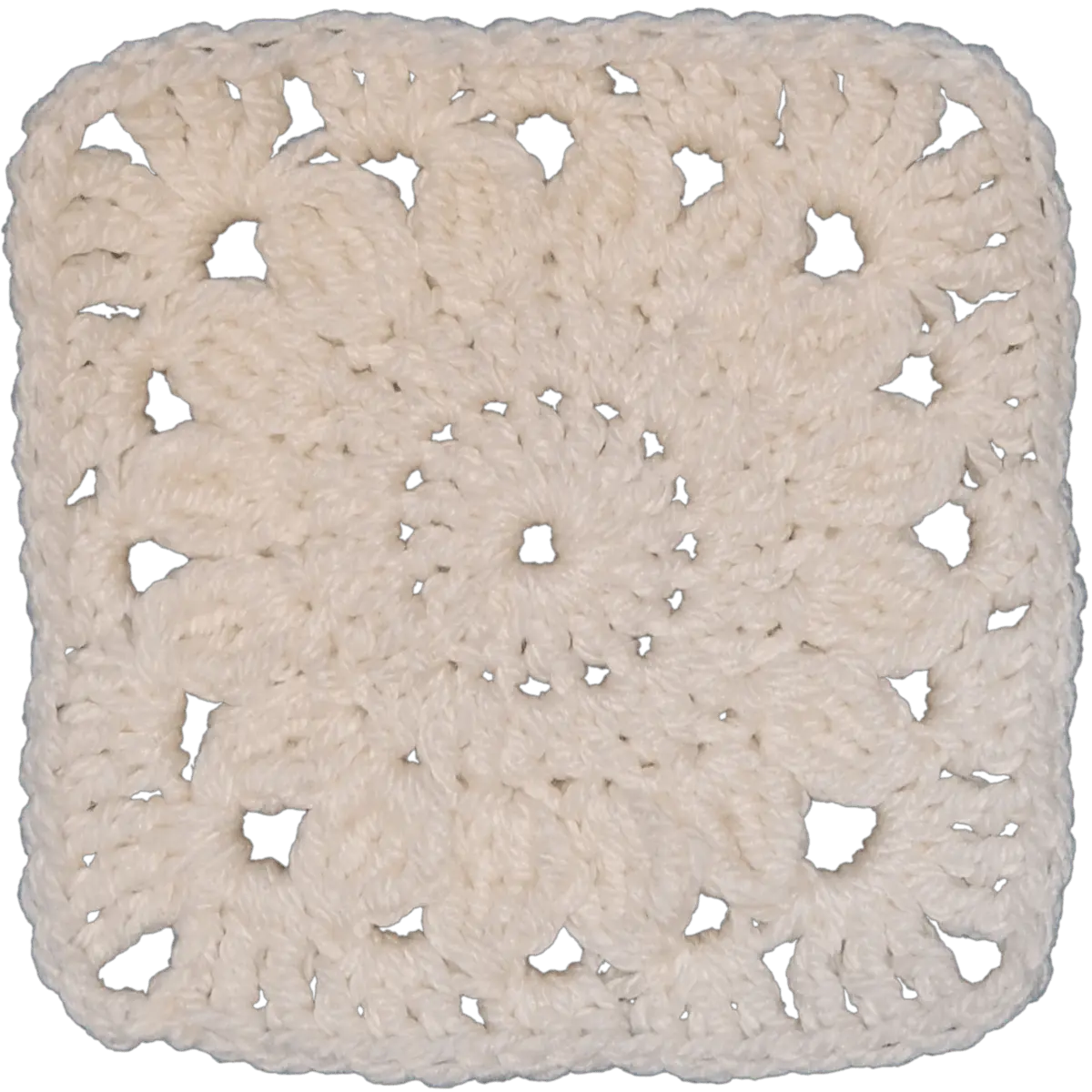 EASY One Color Sunflower Granny Square – Simple Pattern for Beginners
