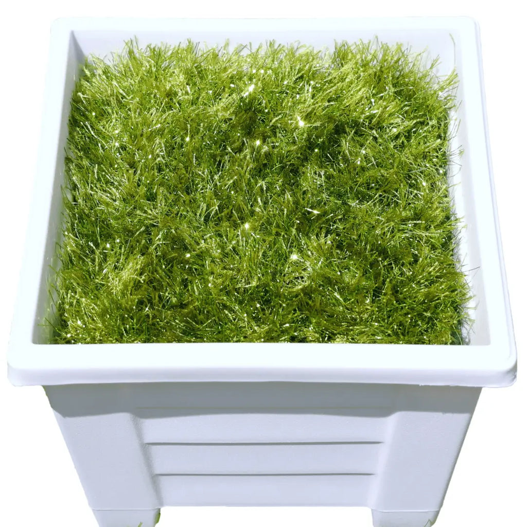 Realistic Crochet Grass Square – Textured Pattern for Eyelash Yarn