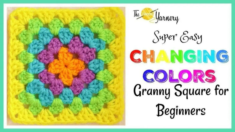 Super Easy Changing Colors Granny Square – Fun Pattern for Beginners